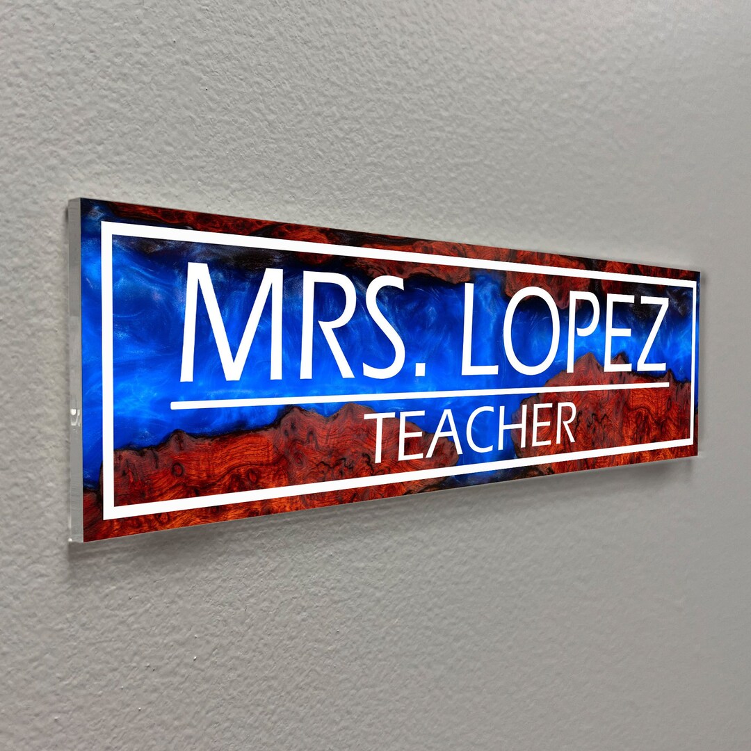 Office Door Name Plate Aesthetic Decor Acrylic Sign for Desk or Wall ...