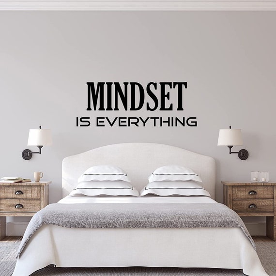 Mindset is Everything Inspirational Wall Decal Motivational | Etsy