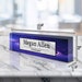 Personalized Name Plate for Desk | Clear Acrylic Galaxy Nebula Art ...
