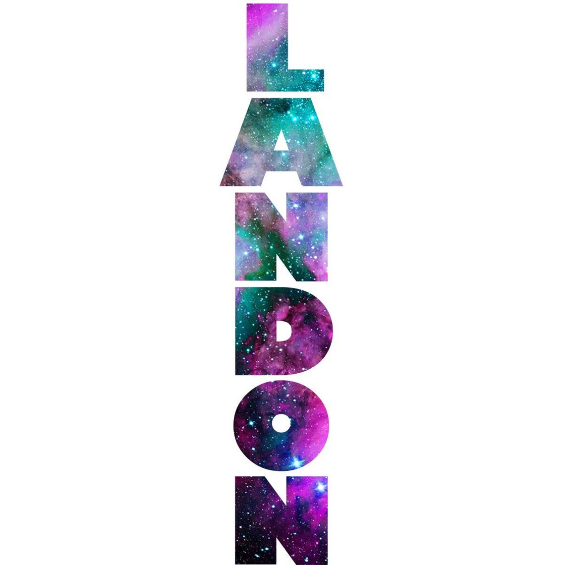 Personalized Galaxy Name Wall Sticker Custom Space Nebula | Etsy