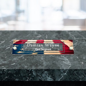 Veteran Gift Office Desk Name Plate Military Job Promotion (VWAQ-WACS77 ...