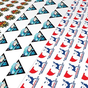 Sticker Pack - Custom Logo Stickers Pack of 100 Full Color Prints ...