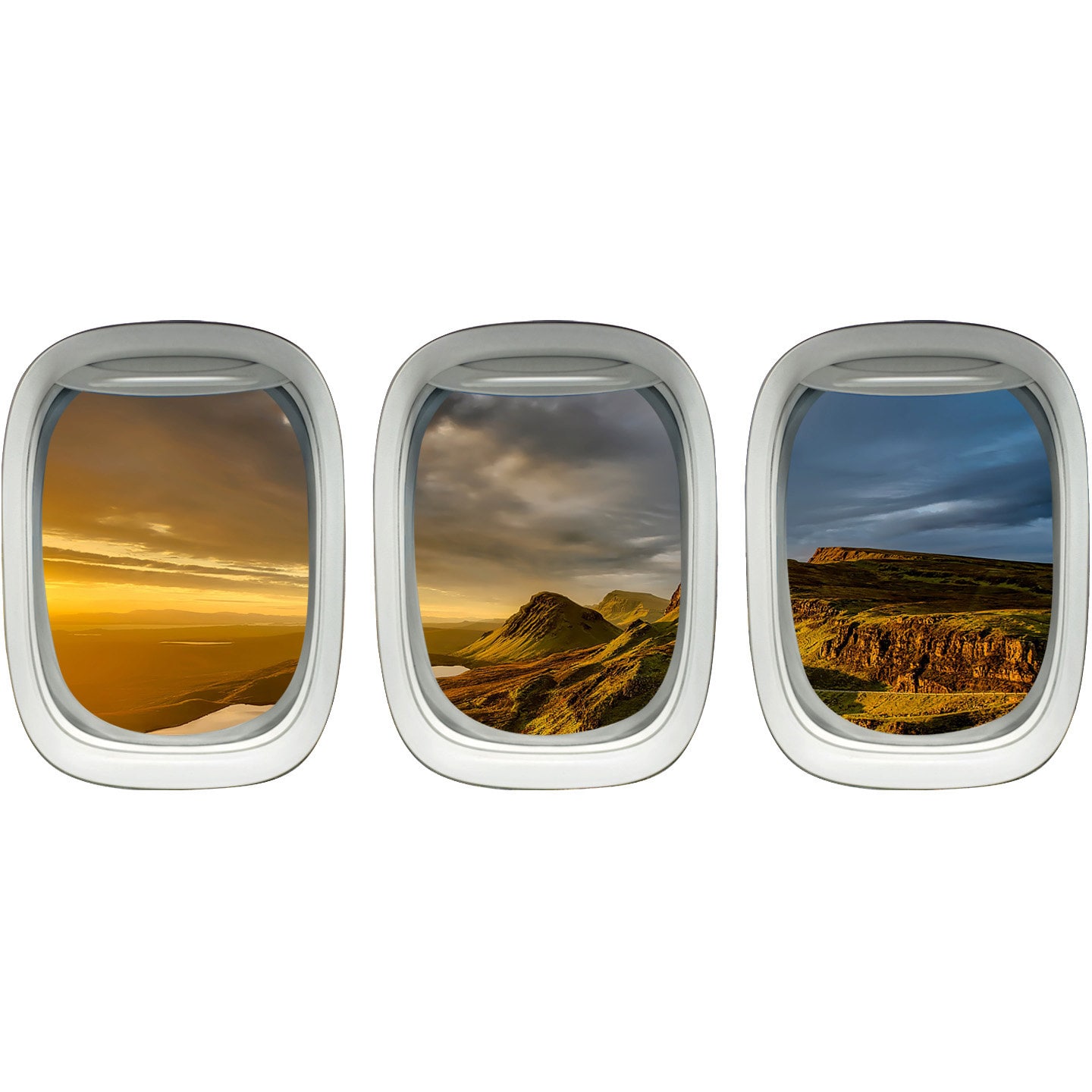 Airplane Window Wall Decal Nature Scene Wall Mural Aviation - Etsy