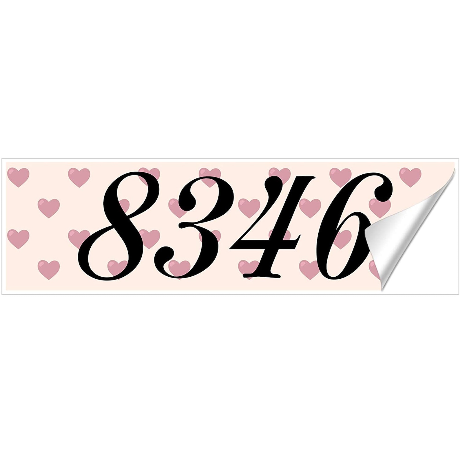 Custom Curbside Address Stencil Decal Peel and Stick Street Number ...