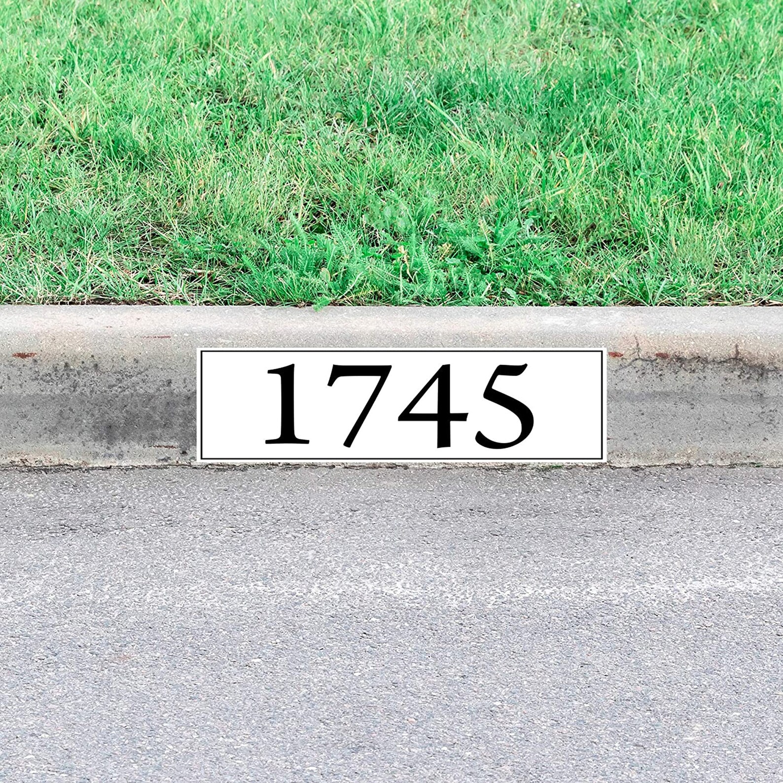 Personalized Curbside Street Number Decal Custom Curb Address | Etsy