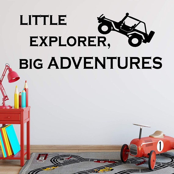 VWAQ Little Explorer Big Adventures Kids Bedroom Wall Quotes | Etsy
