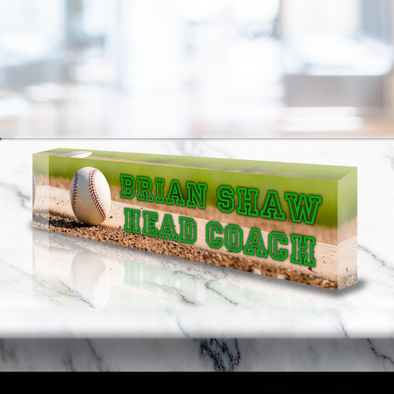 Personalized Name Plate for Desk | Custom Name Clear Acrylic Glass ...