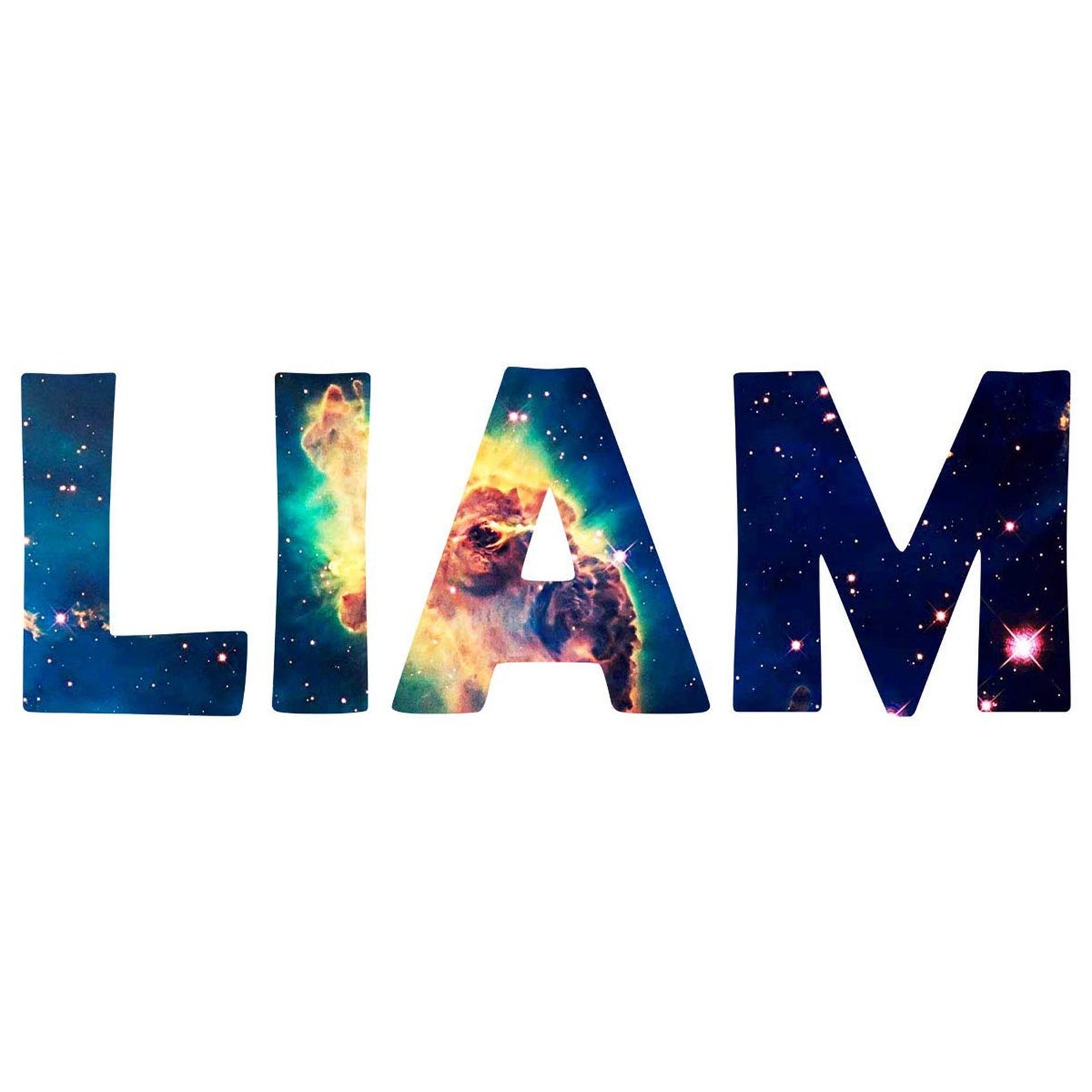 Personalized Kids Name Space Wall Decal Custom Nebula Sticker - Etsy