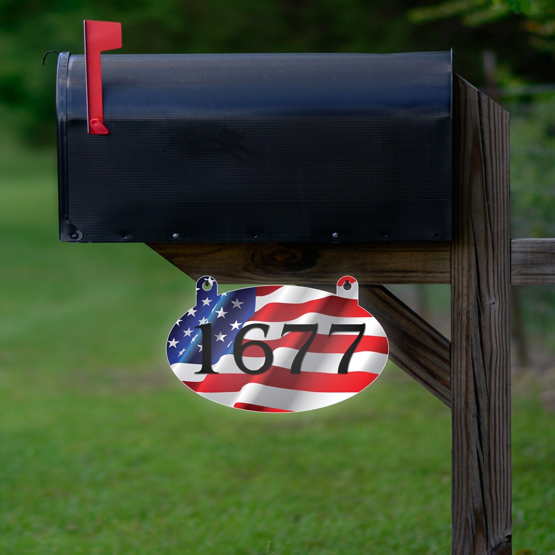 Personalized Metal House Signs Mailbox Numbers Address Plaque ...