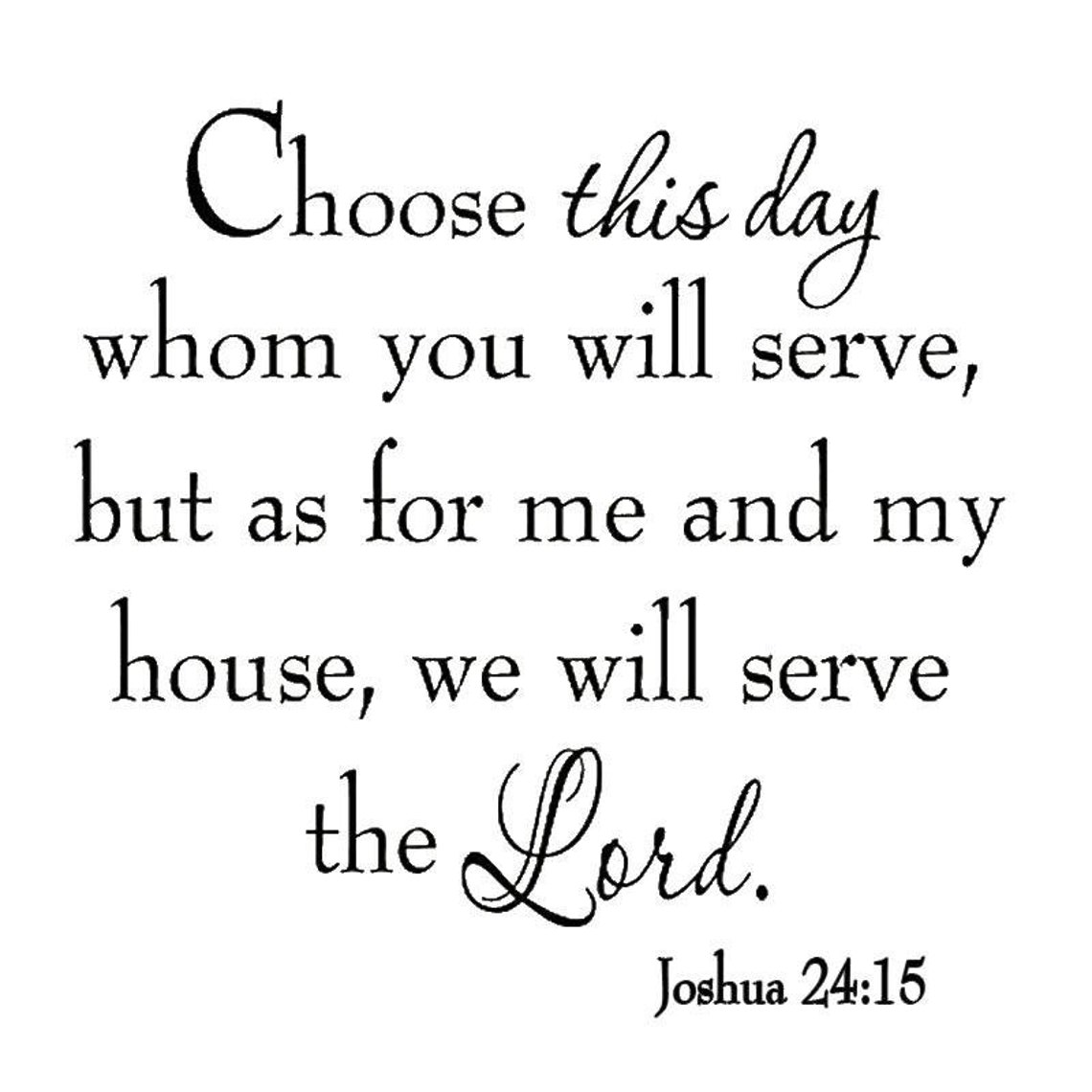 VWAQ Choose This Day Whom You Will Serve but as for Me and My - Etsy
