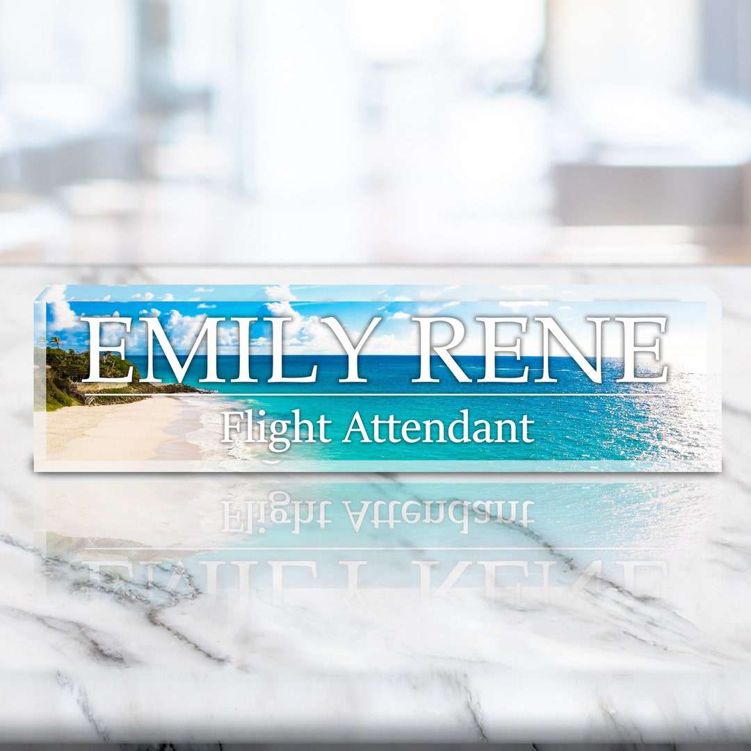 Personalized Name Plate for Desk | Custom Name Clear Acrylic Glass ...