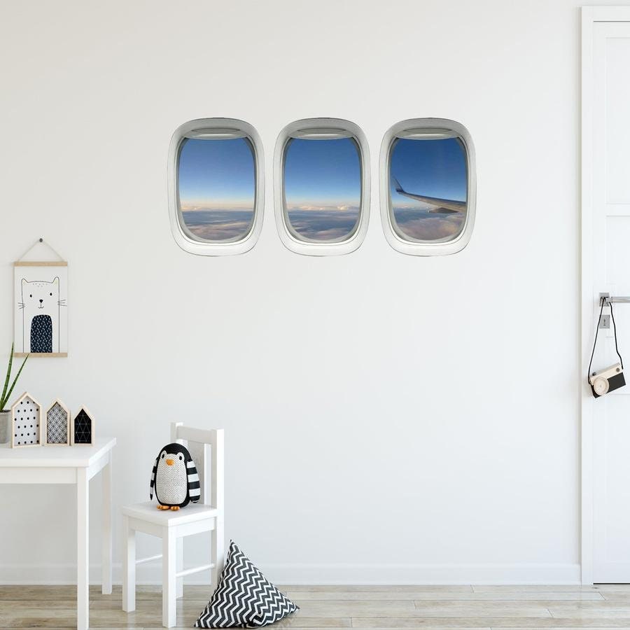 Aircraft Art Airplane Window Plane Window Decal Aviation | Etsy