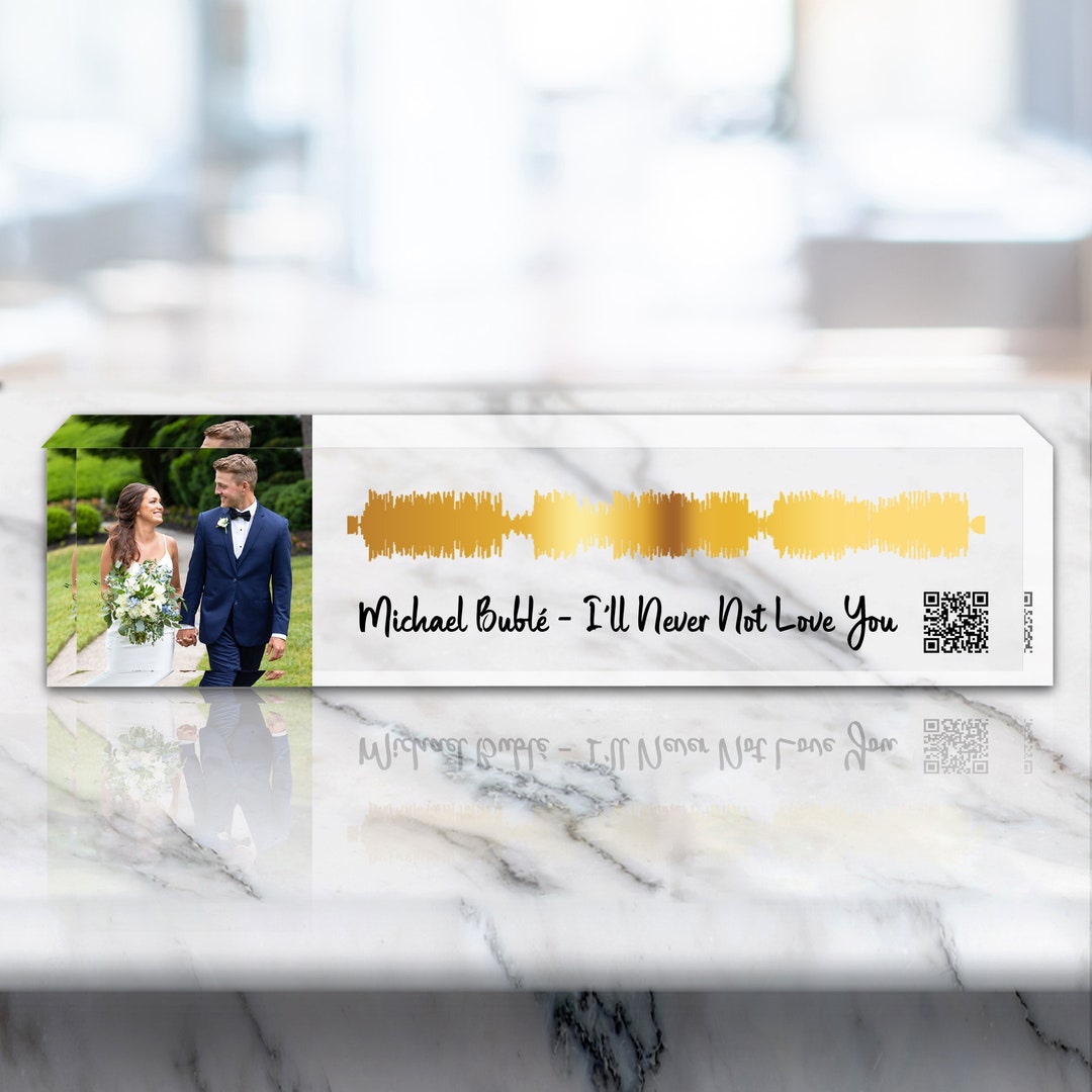 Soundwave Art QR Code Sign Voice Recording Gift Custom Print VWAQ ...