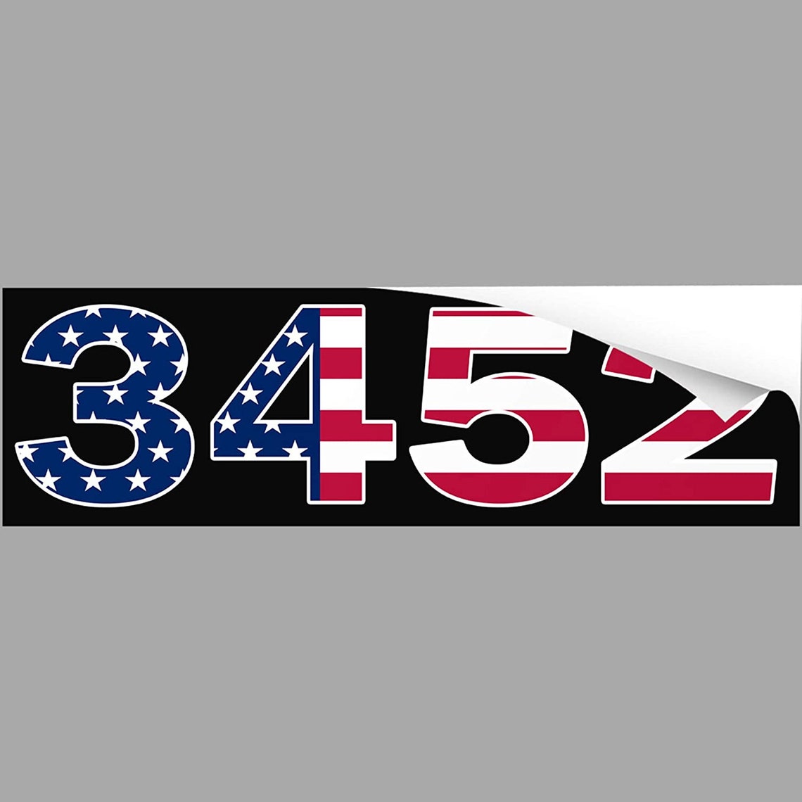 Custom USA Flag Curb Decal Curbside Address Numbers Sticker - Etsy