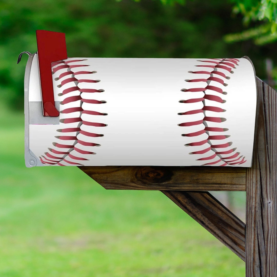 Baseball Magnetic Mailbox Covers Sports Mailbox Wraps Home Decoration ...