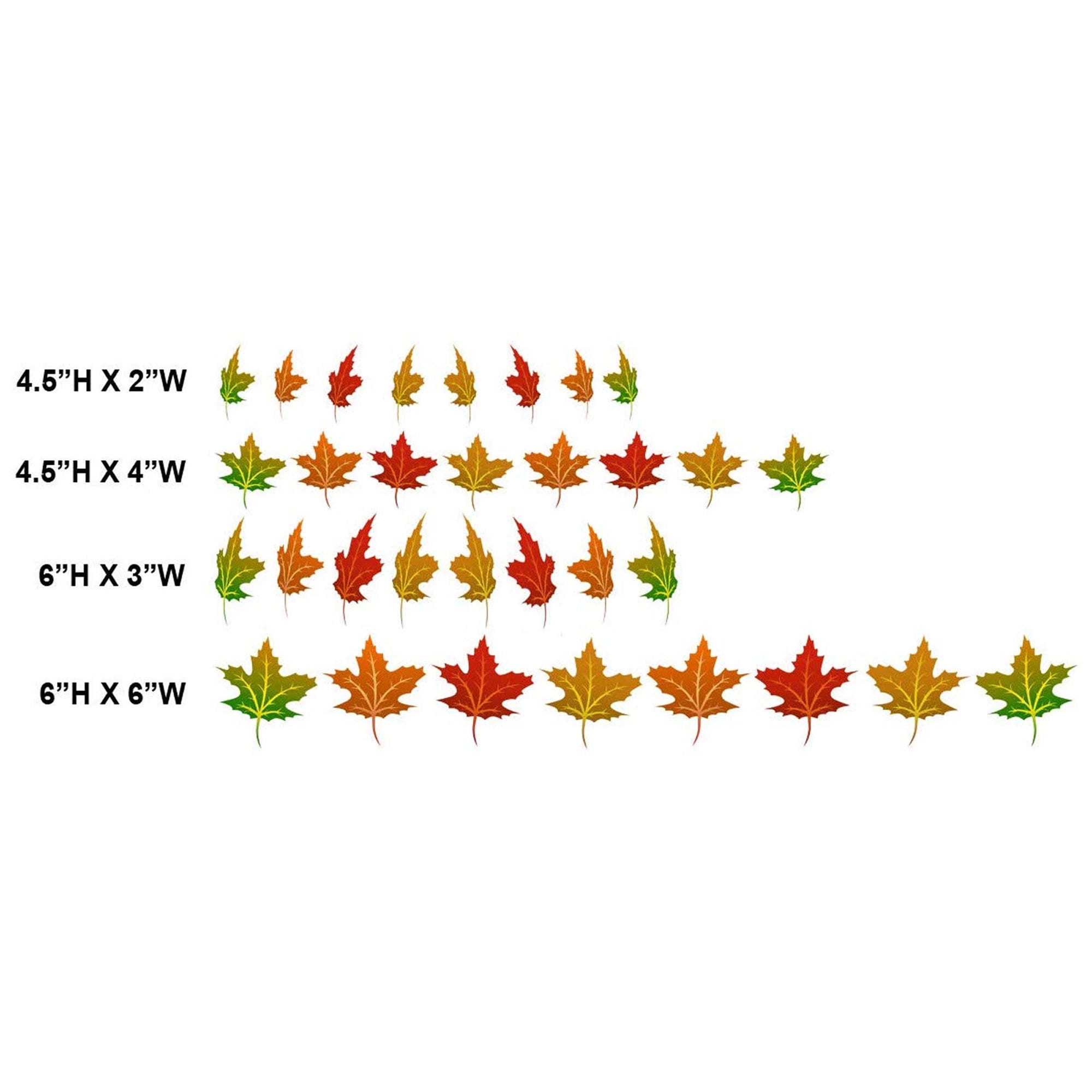 Fall Leaves Wall Stickers Leaf Decals Living Room | Etsy