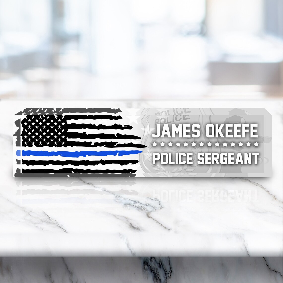 Personalized Name Plate for Desk | Custom Name Clear Acrylic Glass ...