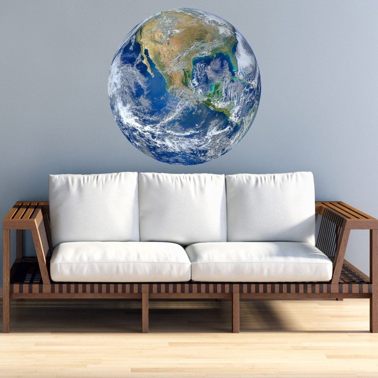 Earth Sticker - Globe Wall Decal - Planet Earth Room Decor - Reusable ...