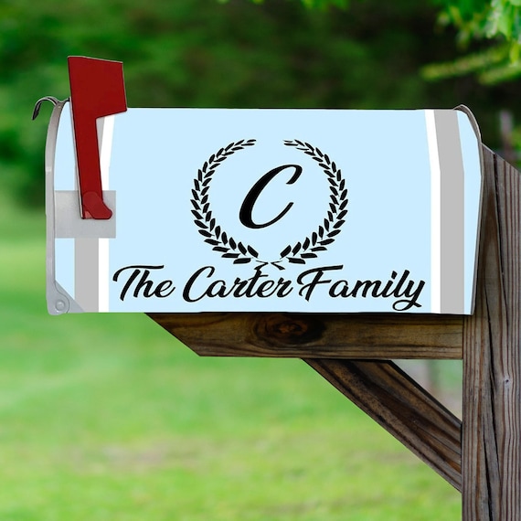 Customized Monogram Mailbox Covers Magnetic Personalized - Etsy