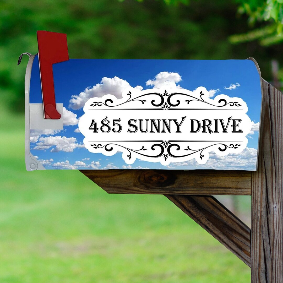 Personalize Mailbox Cover Magnetic - Custom Magnetic Mailbox Cover ...