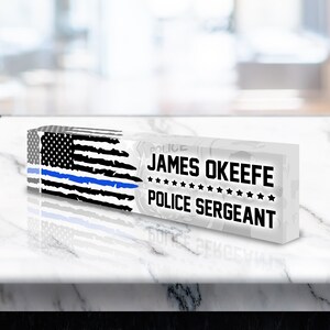Personalized Name Plate for Desk | Custom Name Clear Acrylic Glass ...