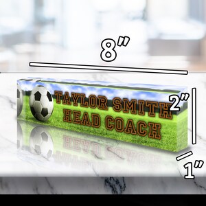 Personalized Name Plate for Desk | Custom Name Clear Acrylic Glass ...