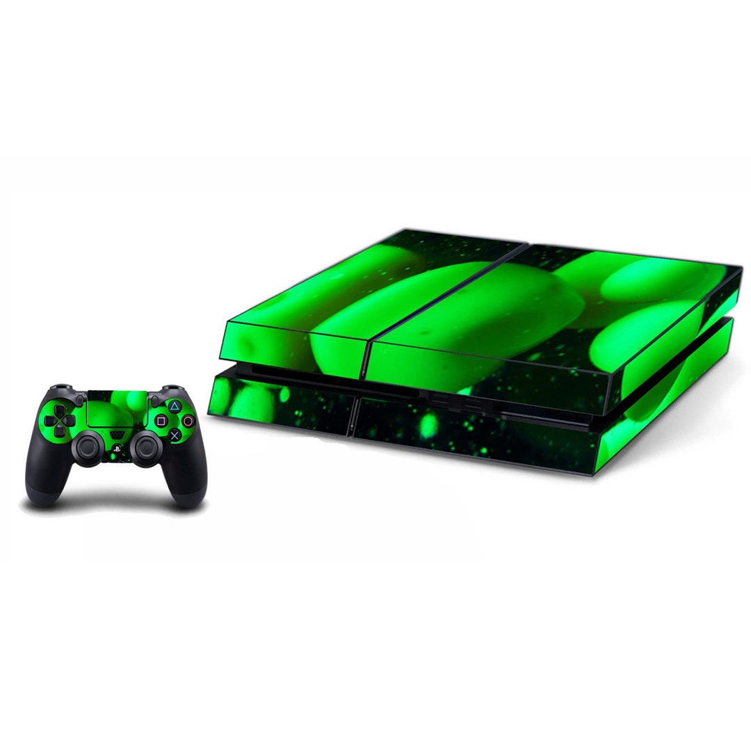 VWAQ PS4 Lava Lamp Skin Decal for Console and Controller Green Skin for ...