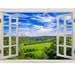 VWAQ Vinyl Nature Window Wall Decal - Landscape Scenic Mural Wall Decor ...