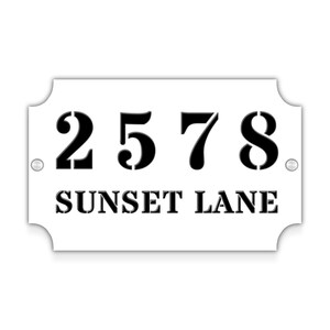 Acrylic Address Plaque – Modern House Numbers Custom Sign – Outdoor ...