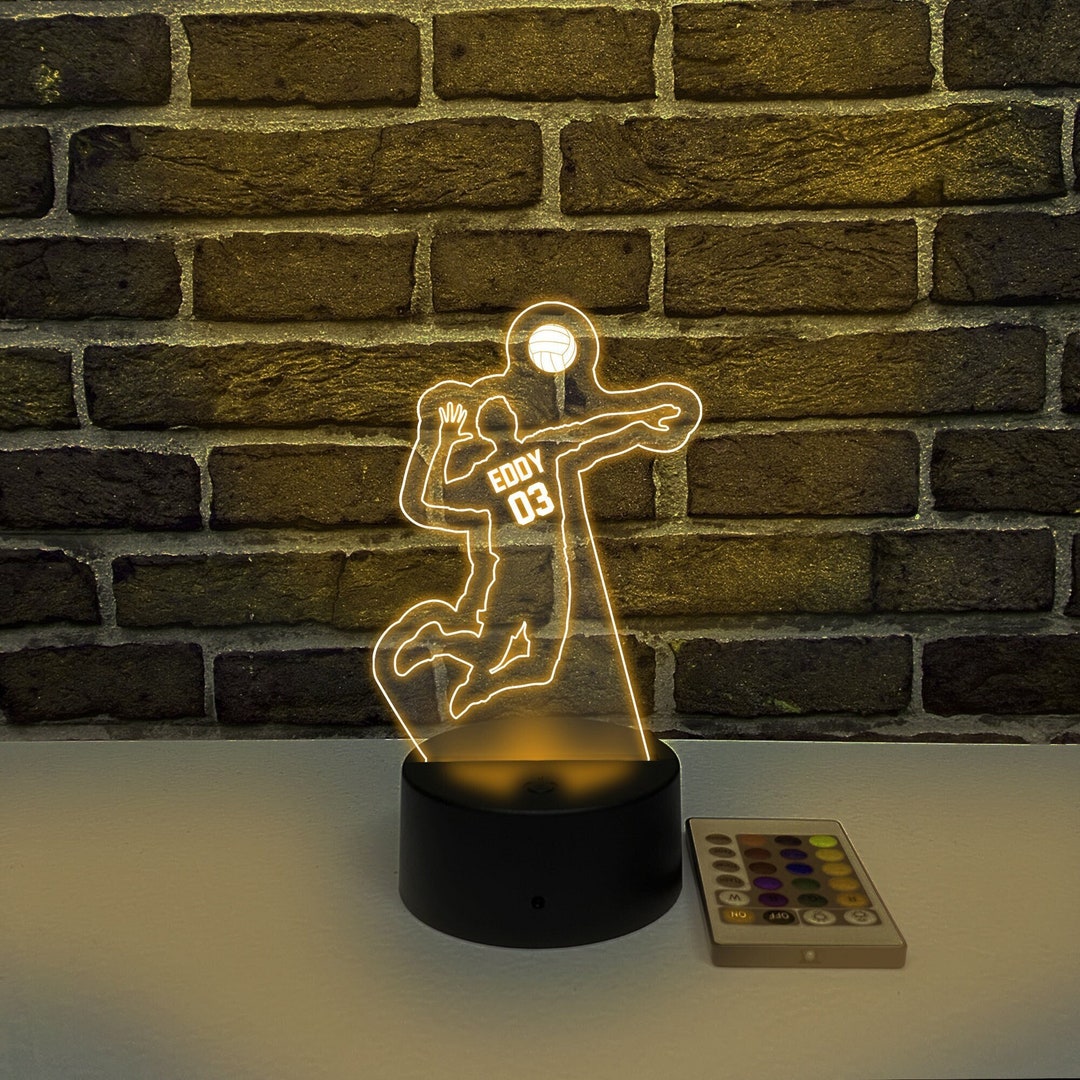 Custom Volleyball Team Gifts, Desk Lamp Ornament Light up Sign, Neon ...