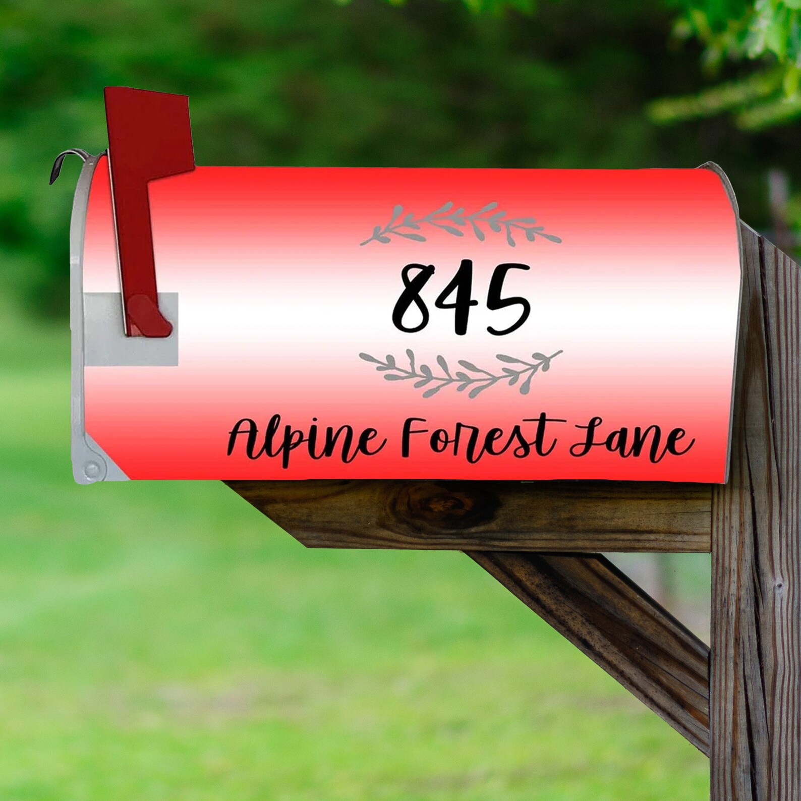 Customized Mailbox Address Magnetic Cover - Plain Personalized Mailbox ...