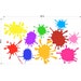 Paint Splatter Wall Decals Splotches Stickers Color Splash Art Peel and ...