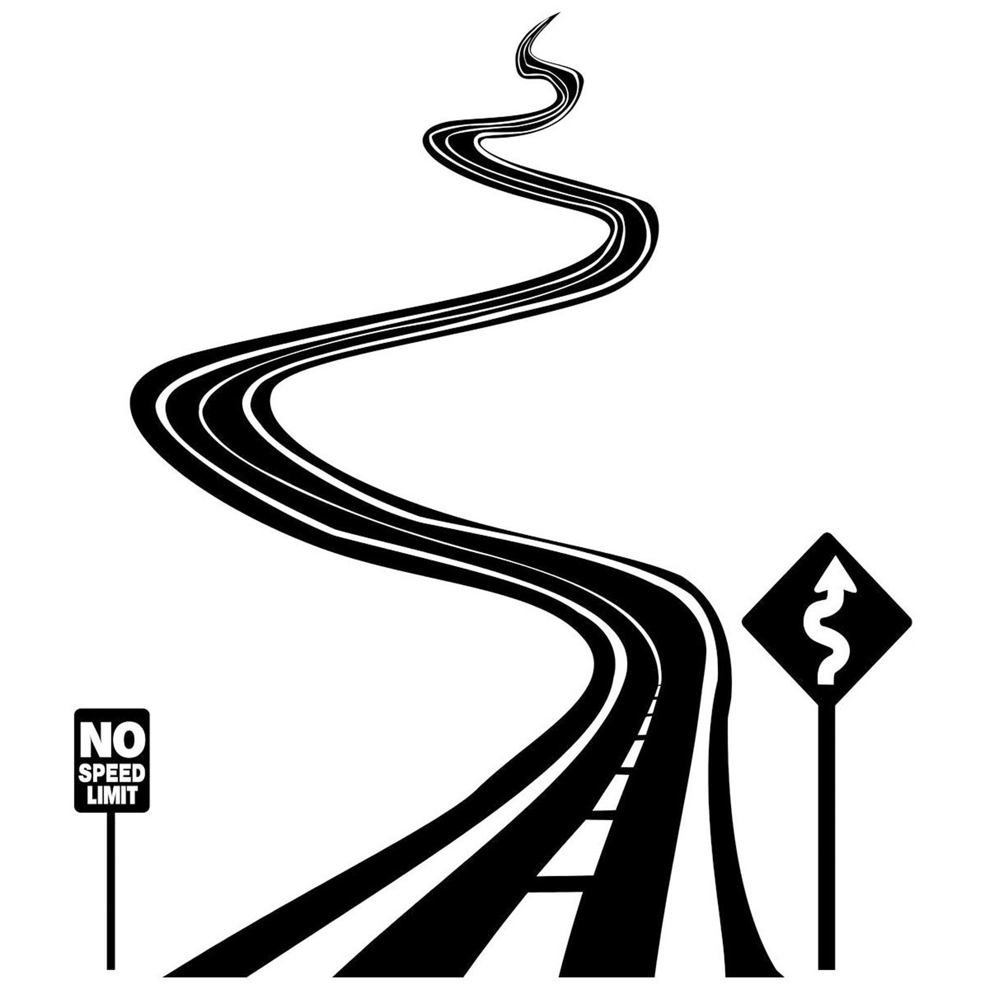 Road Wall Decals With Street Signs Transport Stickers Fun Kids - Etsy