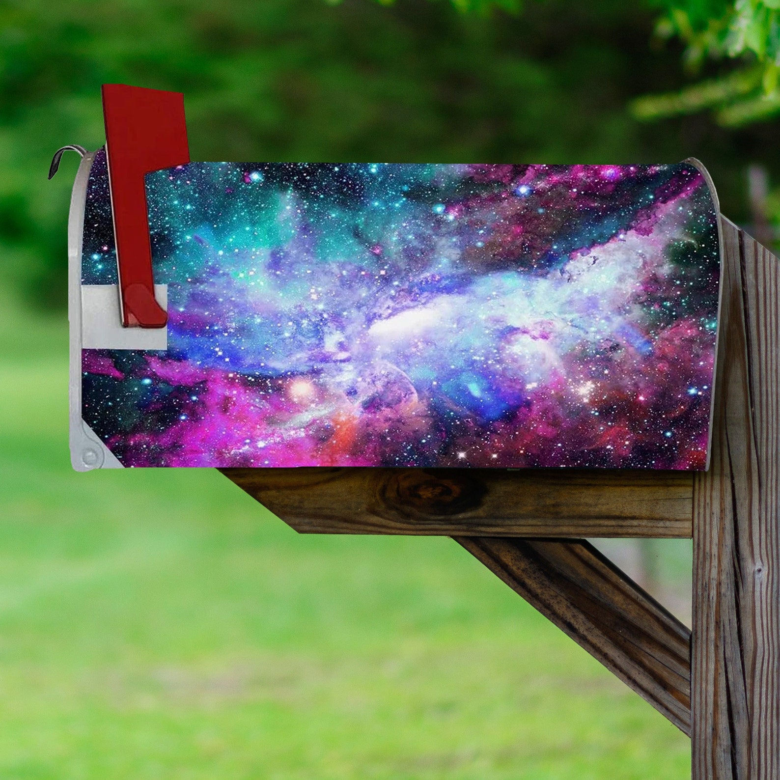 Space Mailbox Covers Magnetic Galaxy Mailbox Wrap Nebula - Etsy