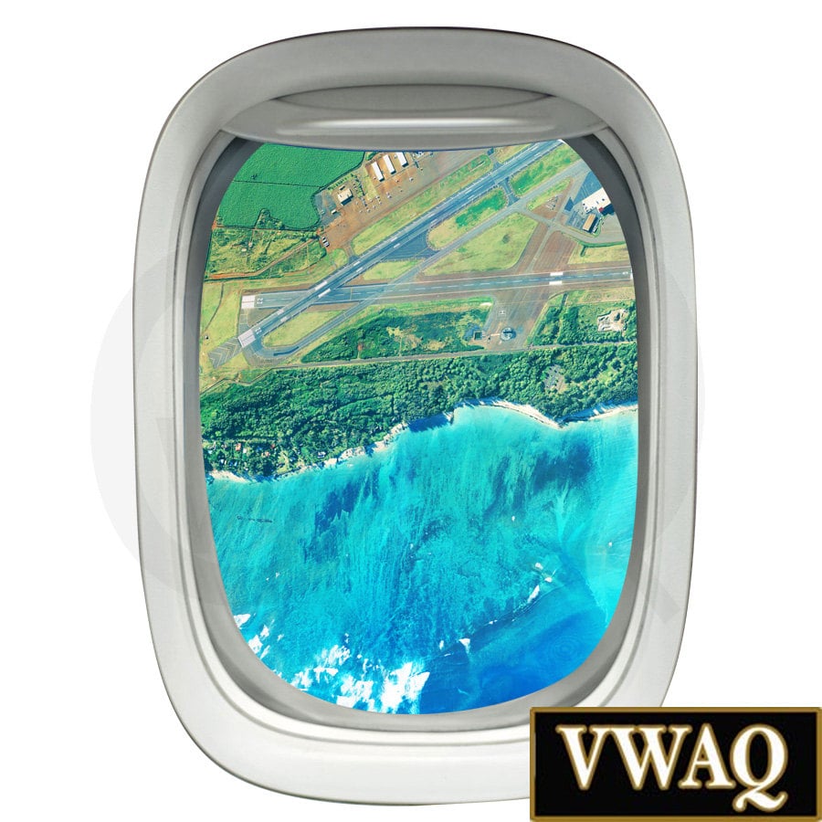 Airplane View 3D Window Decal Airport Runway Airplane Window - Etsy