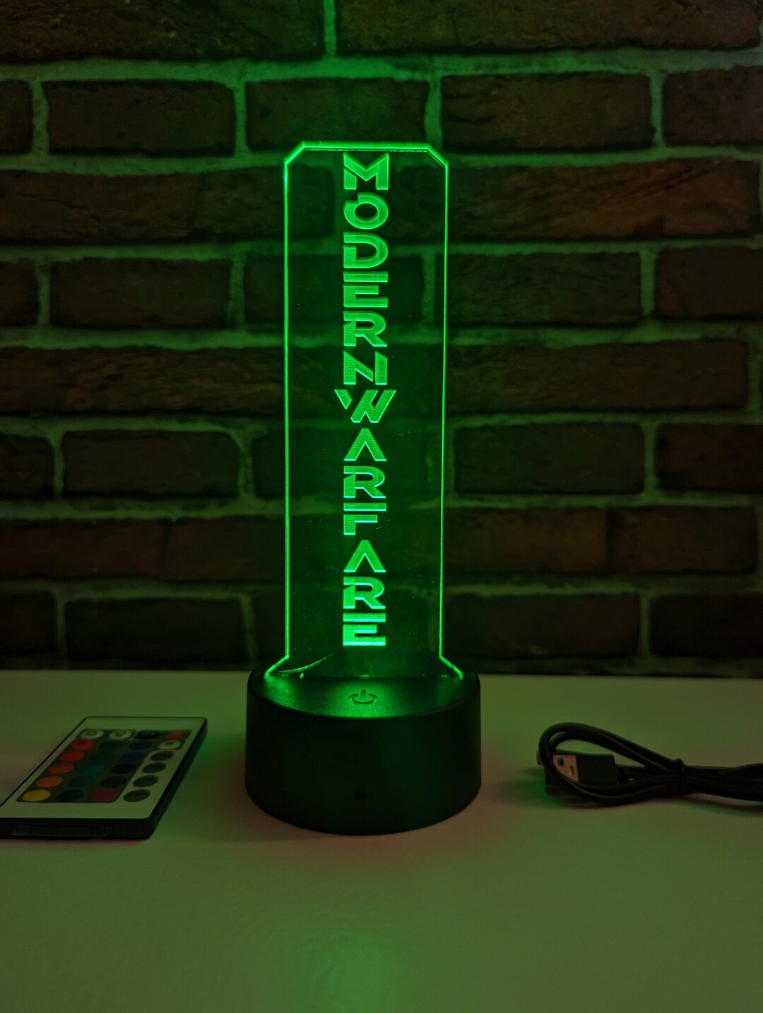 Art Deco Lamp Gamer Tag Custom Night Light - Gaming Decor Desk Lamp ...