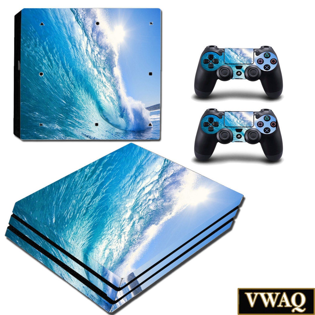 PS4 Pro Beach Skin Decal - Console and Controllers Water Skins for ...