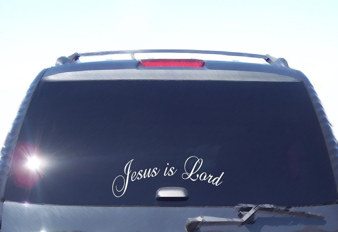 VWAQ Jesus is Lord Christian Window Decal Church Stickers Decals Window ...