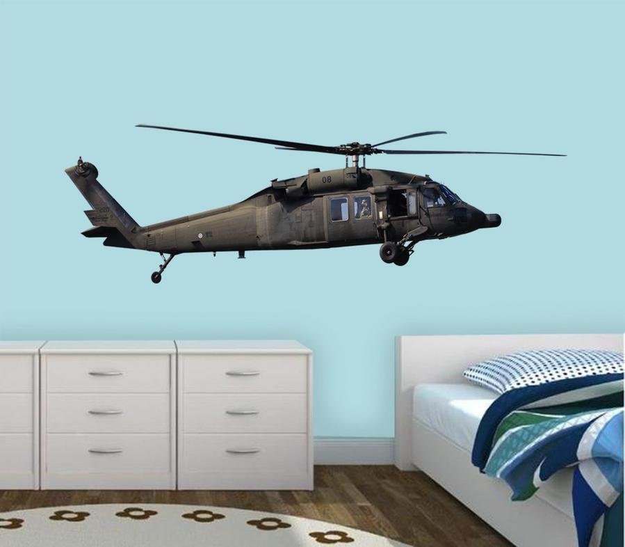 Blackhawk Helicopter Wall Decal Military Helicopter Sticker | Etsy