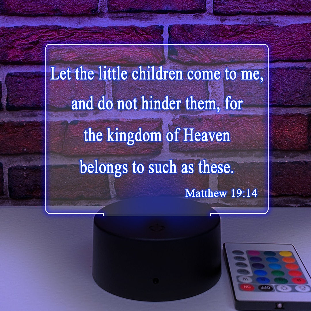 Led Light Baptism Gift Christian Bible Verse Study Boy-adult - VWAQ ...