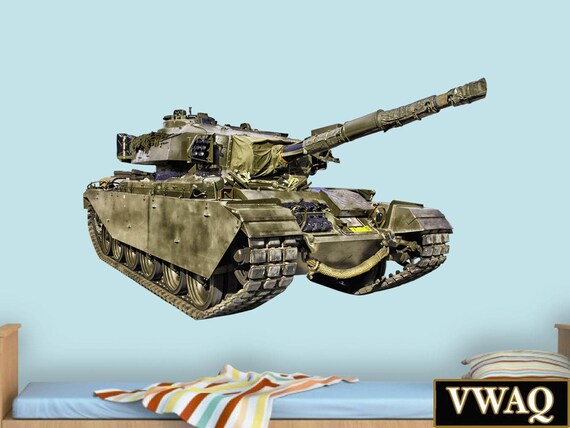 Military Vinyl Wall Decal Army Tank Camouflauge Home Decor | Etsy
