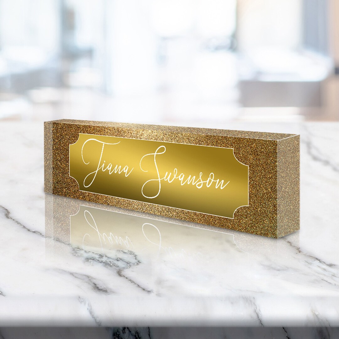 Personalized Name Plate for Desk | Office Decor for Woman Desk ...