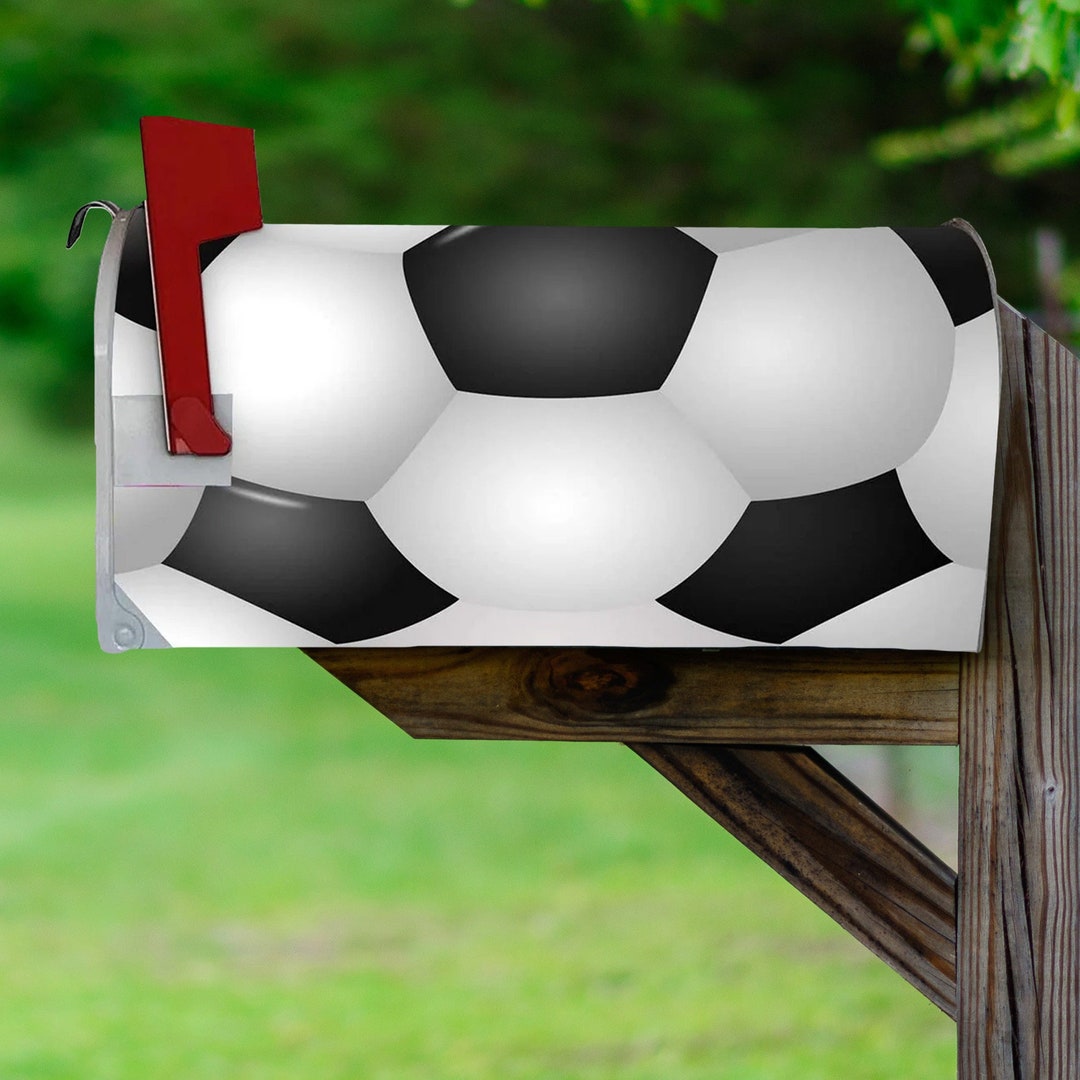 Soccer Ball Mailbox Covers Magnetic Sports Mailbox Decorations - VWAQ ...