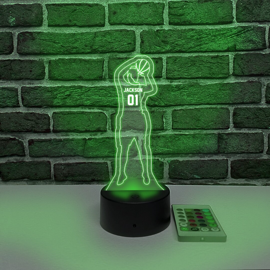 Girls Basketball Gift Ornament Custom Light up Sign Desk Lamp (VWAQ ...