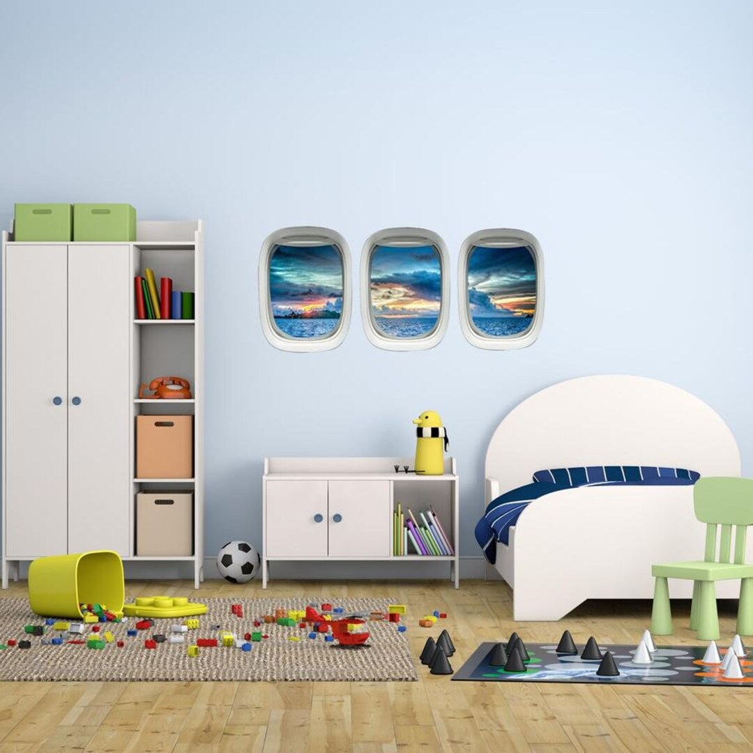 Aircraft Windows - Aviation Wall Decor, Plane Window Clings, Airplane ...