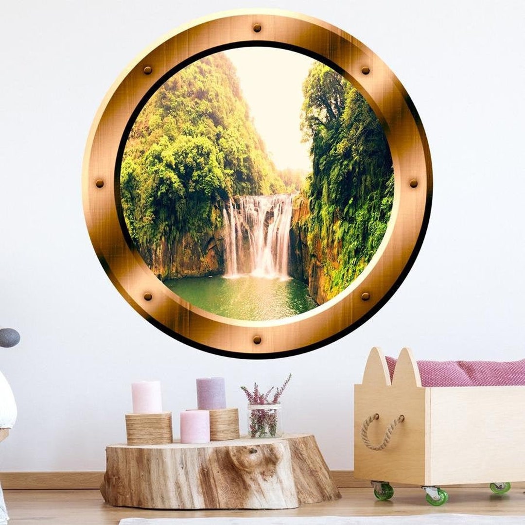 Fake Window Decal - Jungle Nersury Decor - Peel and Stick - BP13 - Etsy