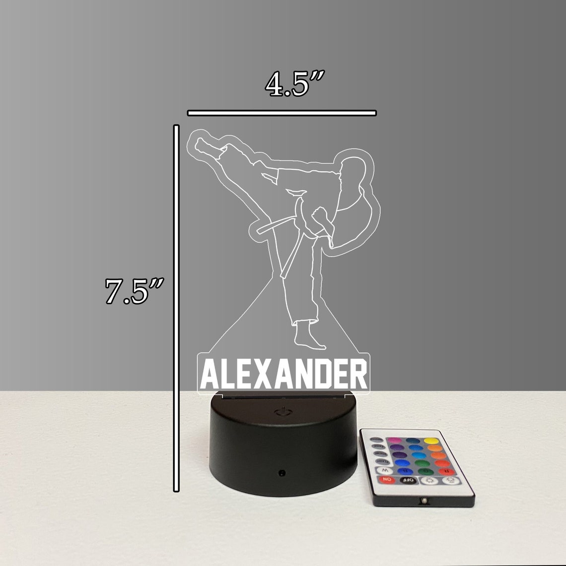 Custom LED Karate Desk Lamp Ornament, Night Light up Sign, Neon - Esque ...
