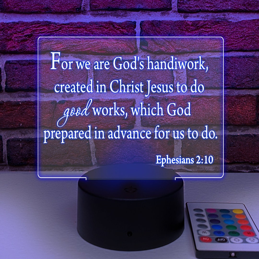 Led Light Baptism Gift Bible Verse Study Christian Boy-adult - VWAQ ...