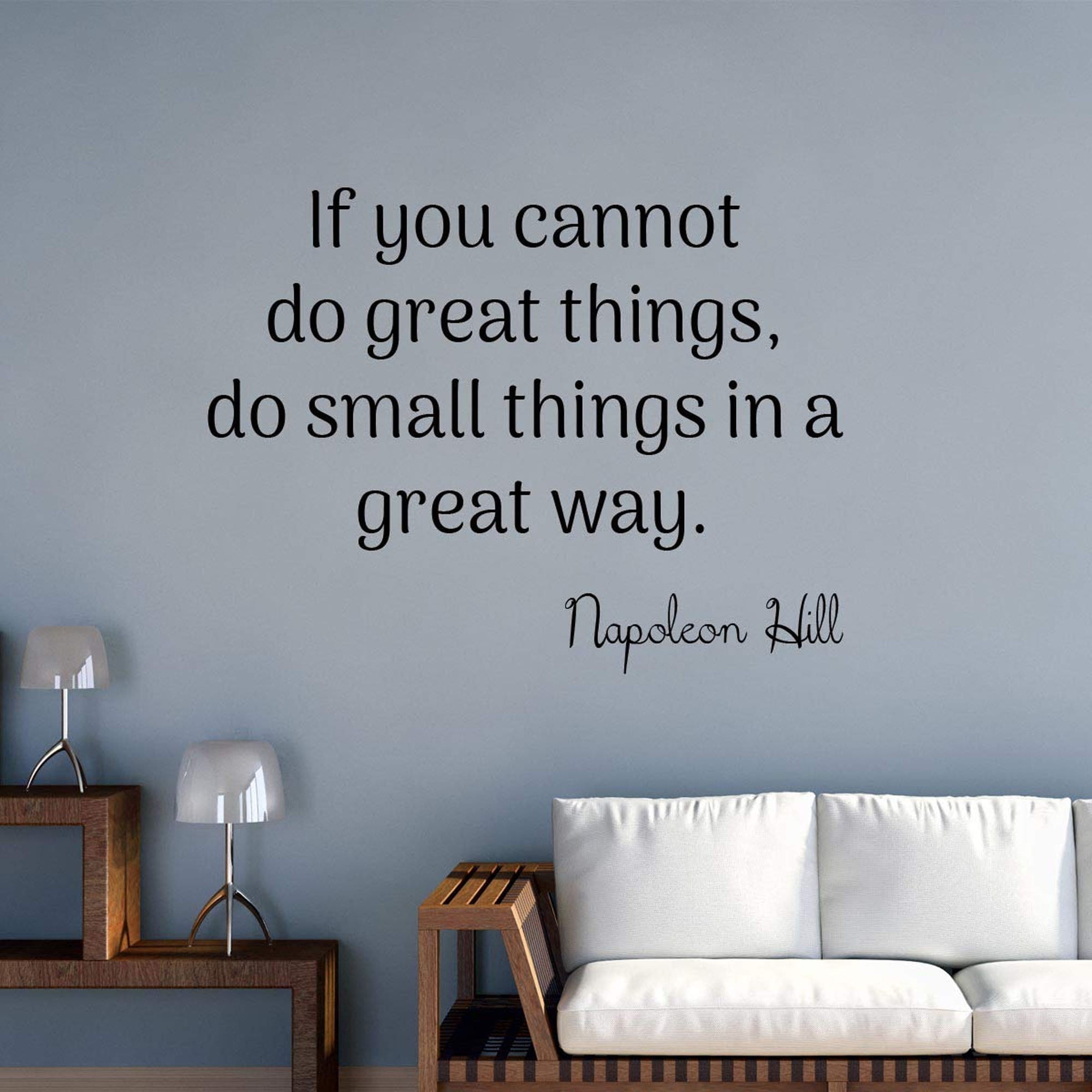 If You Cannot Do Great Things Wall Decal Napoleon Hill - Etsy