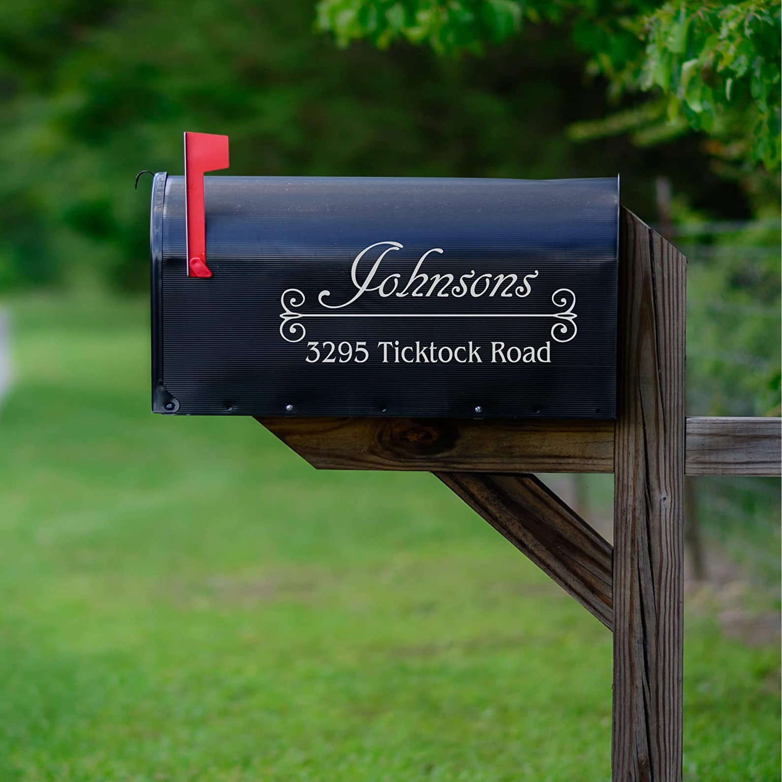 Mailbox Numbers Street Address Vinyl Decal Set of 2 - Insert Family ...